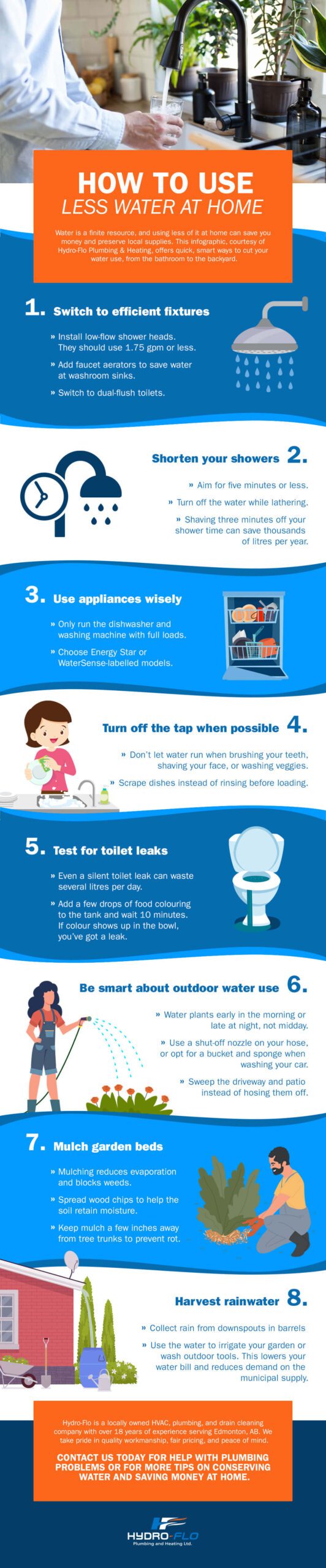 How To Use Less Water At Home